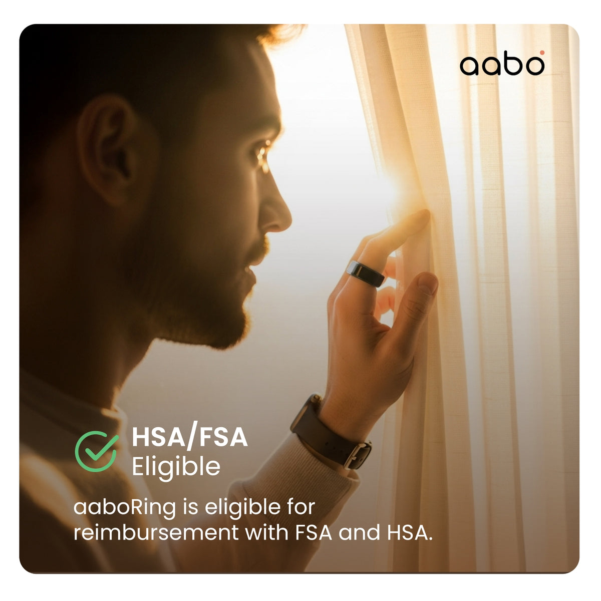 Aabo Smart Ring | Health Ring for Sleep, Stress & Fitness Tracking