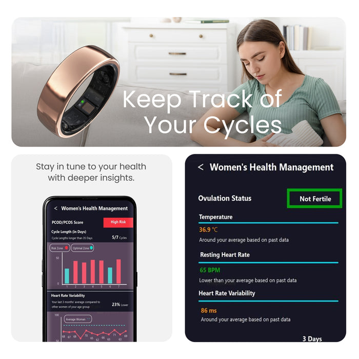 Aabo Smart Ring | Health Ring for Sleep, Stress & Fitness Tracking